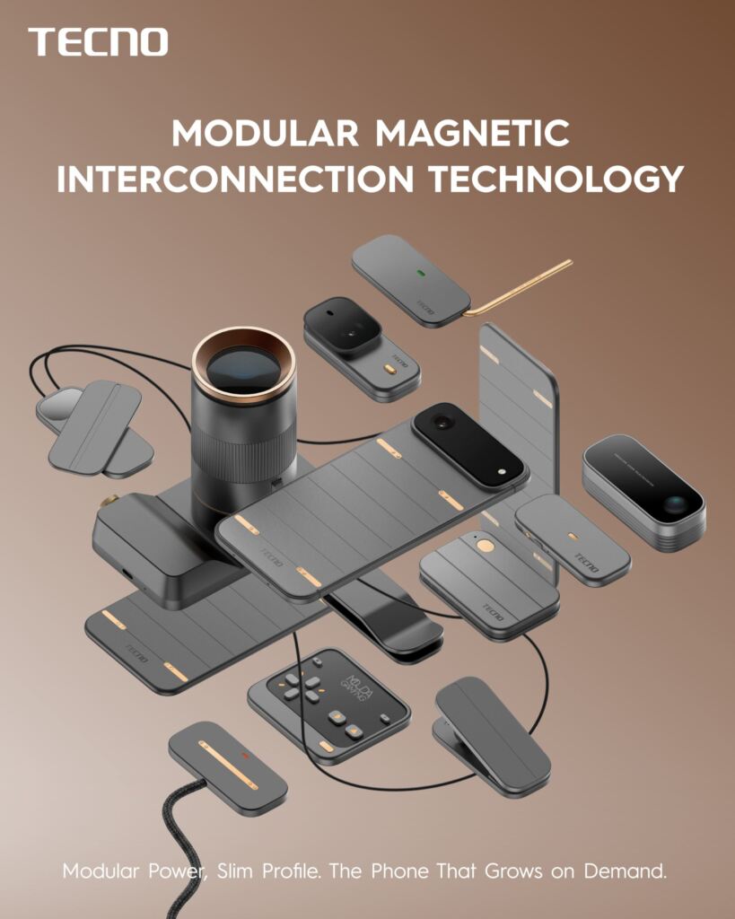 Tecno Modular Phone: Das modulare Smartphones Konzept – mit Magnet-Dock ...